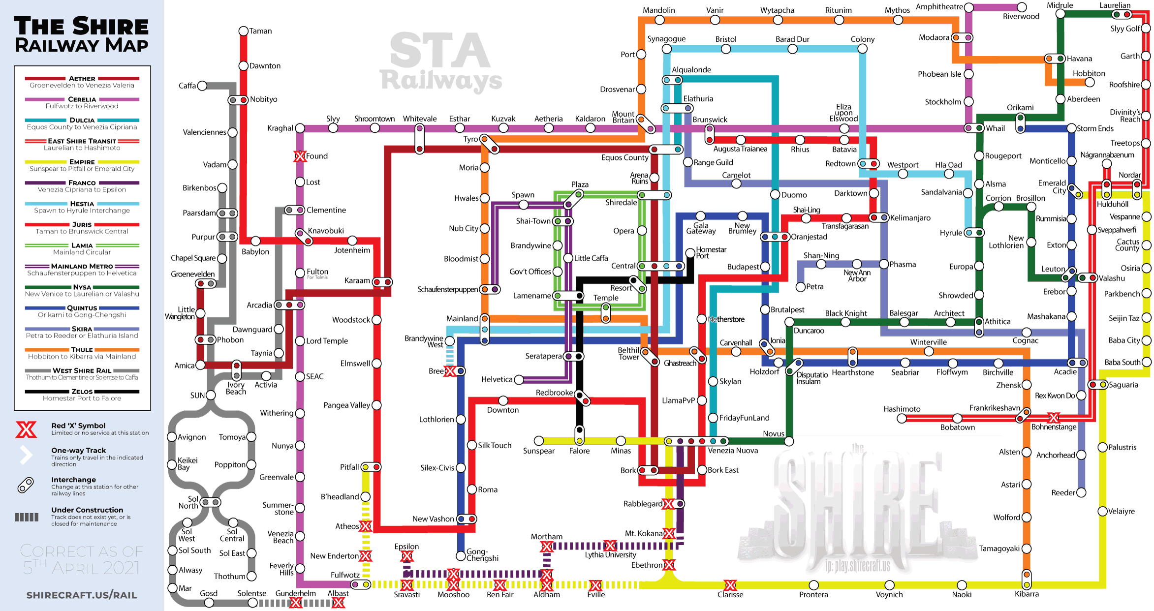 File:Shire Railway Map.png - The Shire Wiki